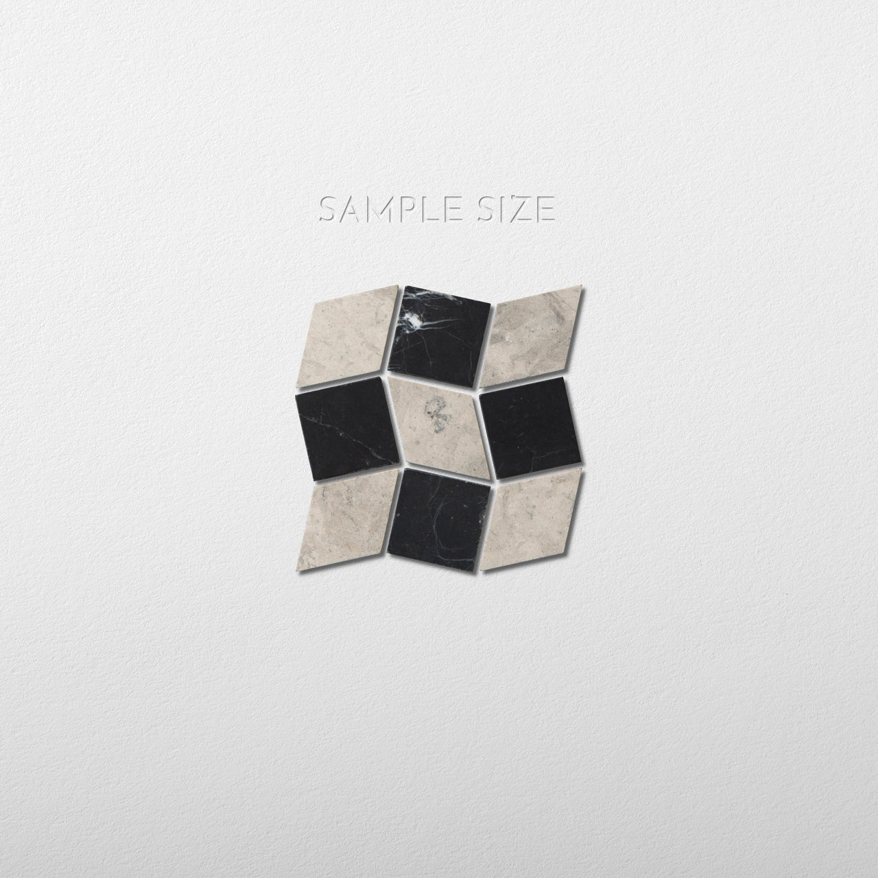 Mosaico Piazza Tala Grey with Nero Marquina Marble Honed Mosaic Tile ...