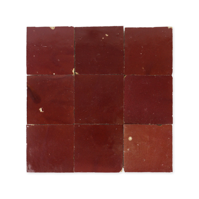 Handmade Moroccan Zellige 4x4 Merlot Terracotta Tile – Tiles of Lucca