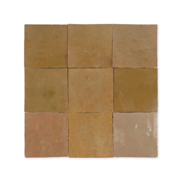 Handmade Moroccan Zellige 4x4 Peanut Terracotta Tile – Tiles of Lucca