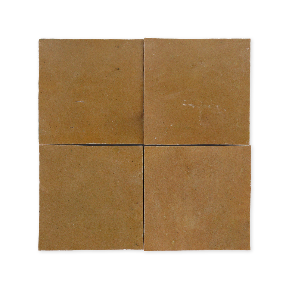 Handmade Moroccan Zellige 4x4 Peanut Terracotta Tile – Tiles of Lucca