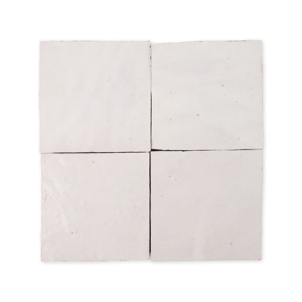 Handmade Moroccan Zellige 4x4 Pearl White Terracotta Tile – Tiles of Lucca