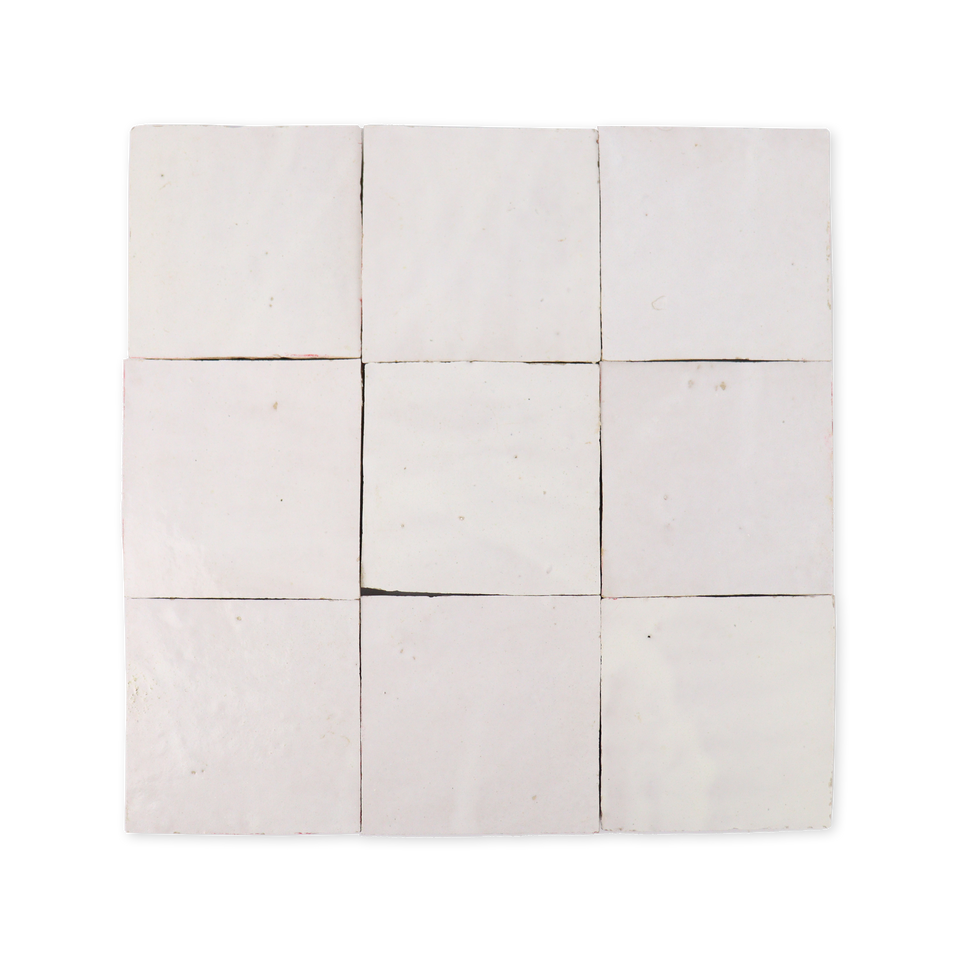 Handmade Moroccan Zellige 4x4 Pearl White Terracotta Tile – Tiles of Lucca